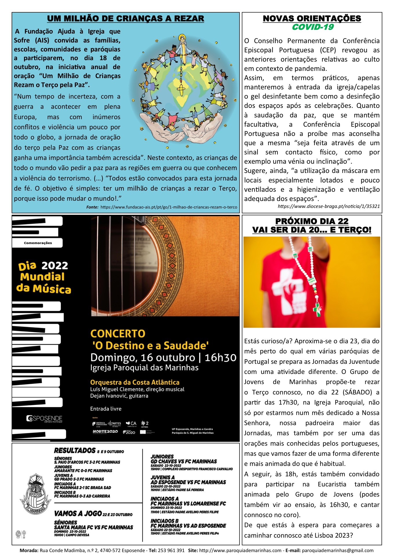 Boletim Paroquial Despertar n.º 2395 de 16.10.2022 a 23.10.2022 ...